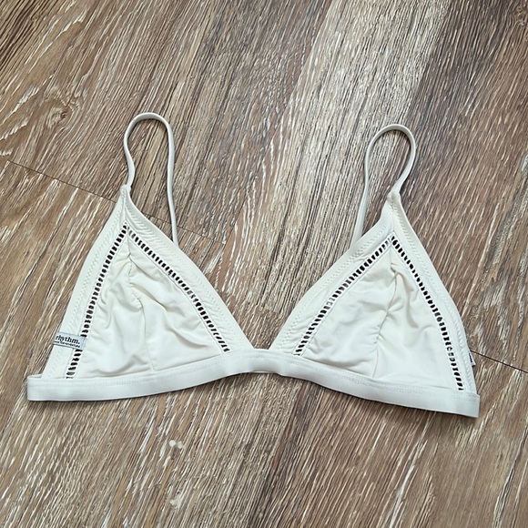 Swim | Rhythm Brand White Triangle Top | Poshmark